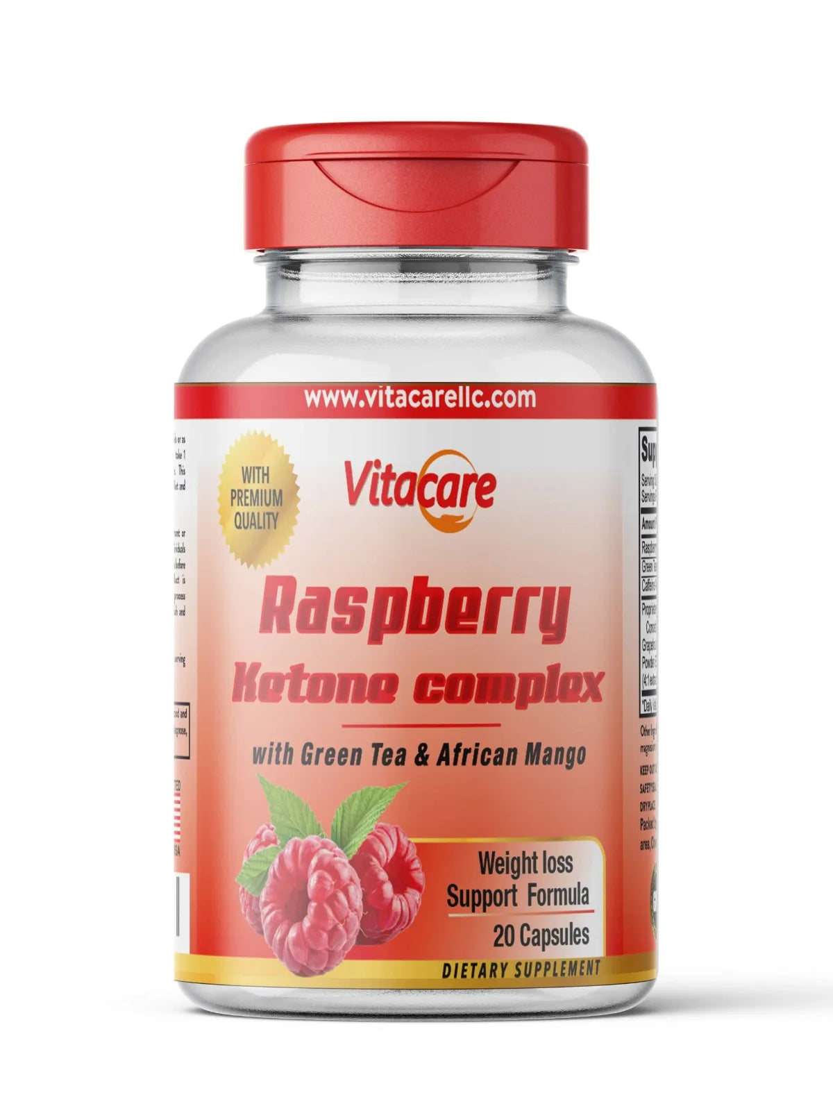 VITA CARE RASPBERRY KETONE COMPLEX 20 CAP – Doctor M Pharmacy
