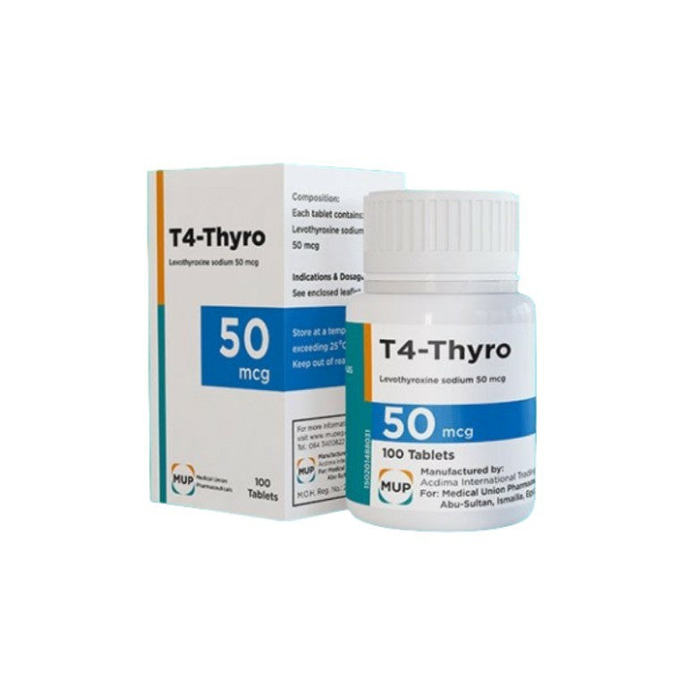 T4 -THYRO 50 MCG 100 TAB – Doctor M Pharmacy