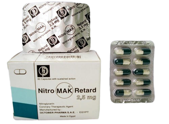 NITROMAK RETARD 2.5 MG 60 CAP – Doctor M Pharmacy