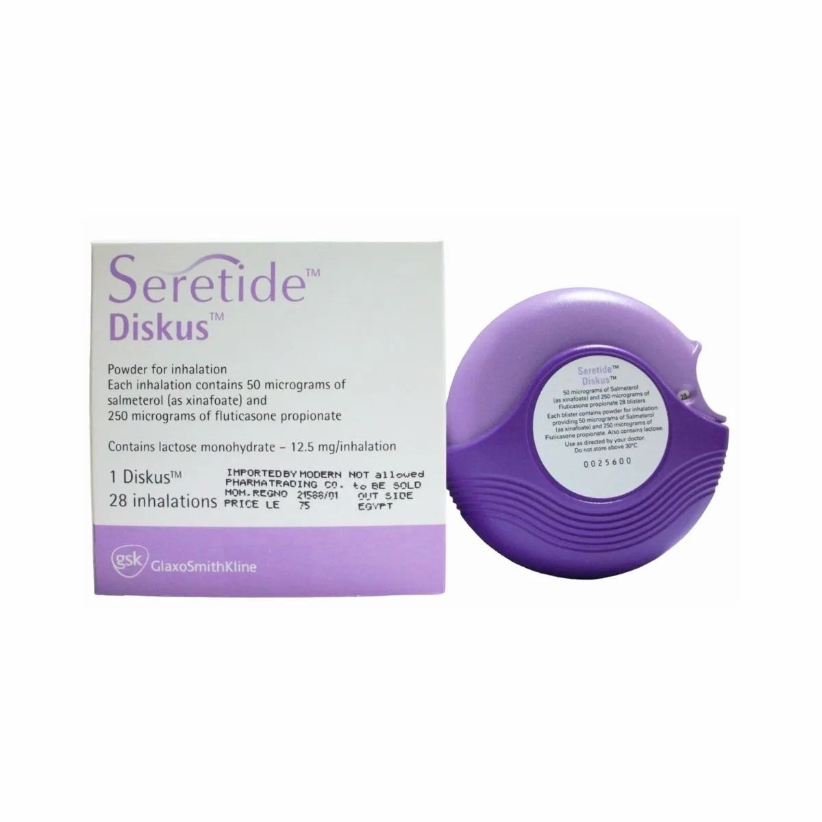 SERETIDE DISKUS (250MCG) (28 INHALATION) -- – Doctor M Pharmacy